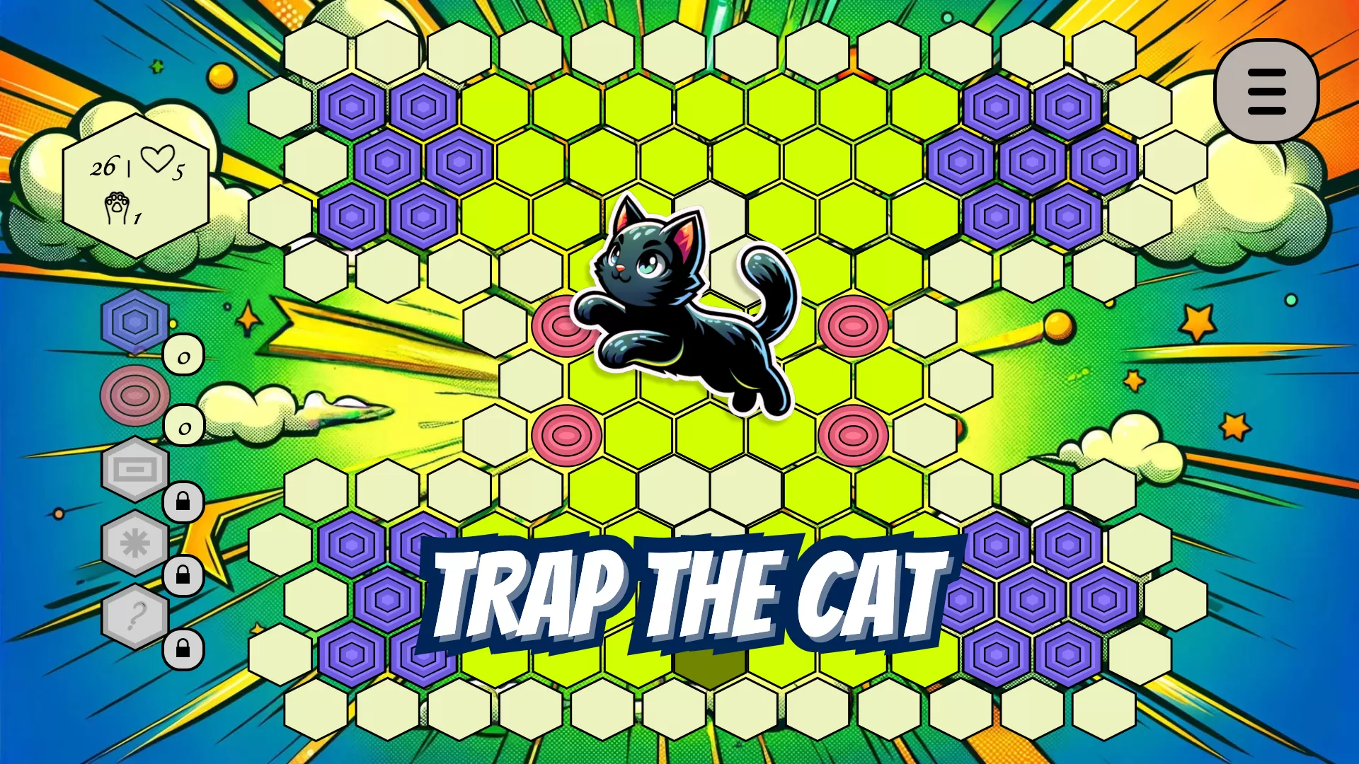 Trap the Cat 2D | Instantly Play Games Online for Free!